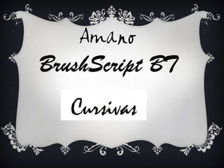 Tipografías Rotuladas | PPTX