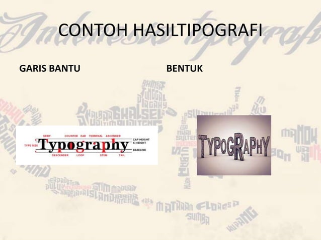 Tipografi kelas xii sma seni rupa seni budaya | PPT