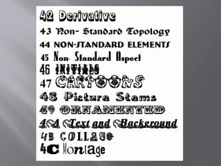 tipografi- font san serif, serif, , decorative | PPTX