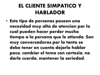 Tipologia de clientes supermercado LEJA | PPTX