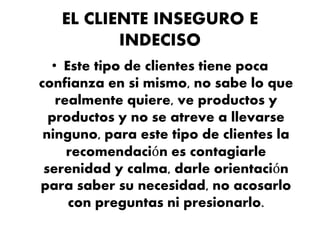 Tipologia de clientes supermercados LEJA | PPTX