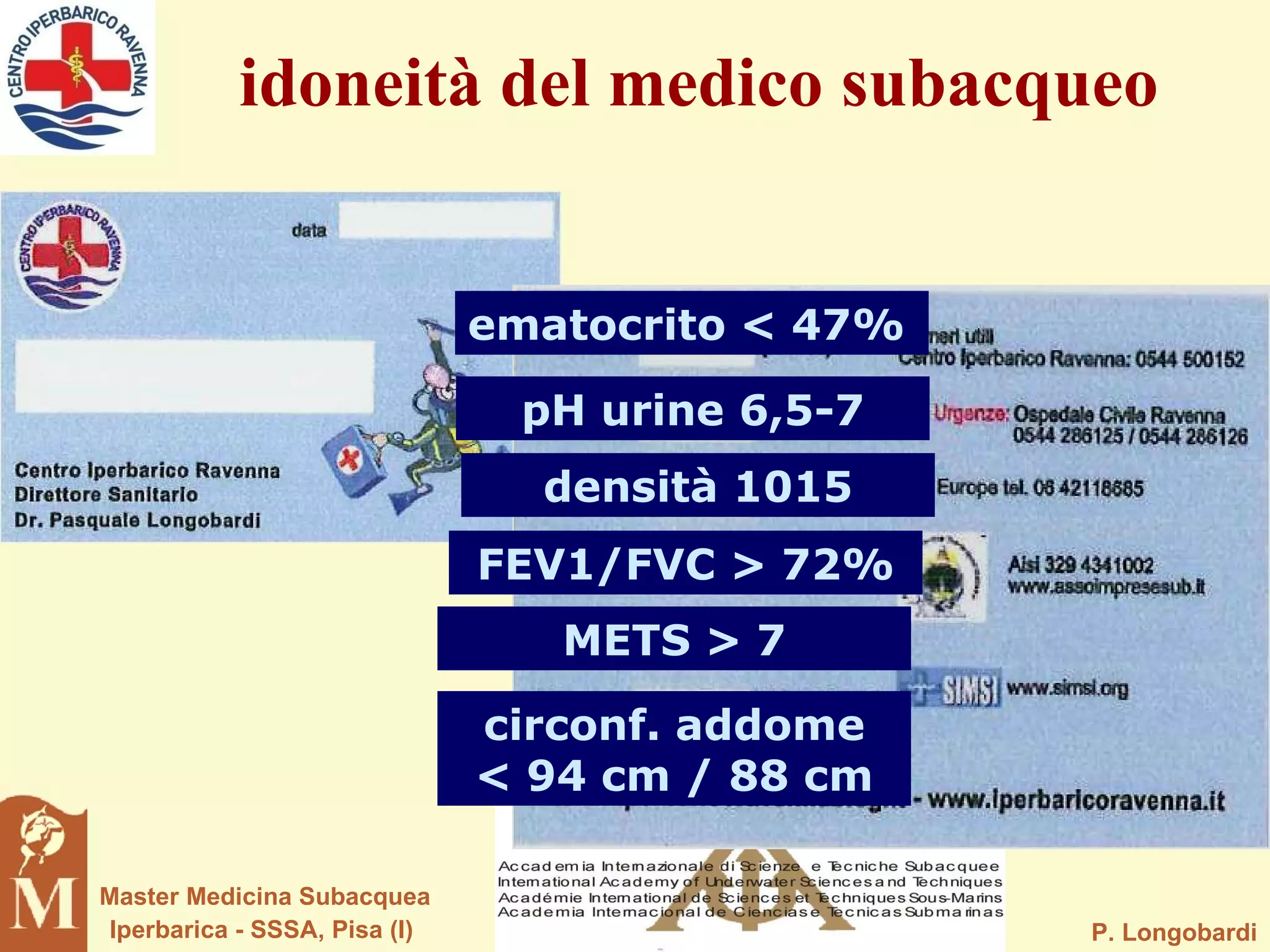 Tipologia immersioni apnea | PPT