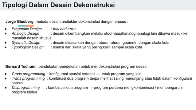 TIPOLOGI BANGUNAN materi penjelasan minggu pertama | PDF