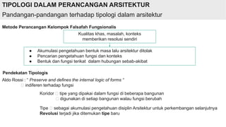 TIPOLOGI BANGUNAN materi penjelasan minggu pertama | PDF
