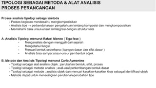 TIPOLOGI BANGUNAN materi penjelasan minggu pertama | PDF