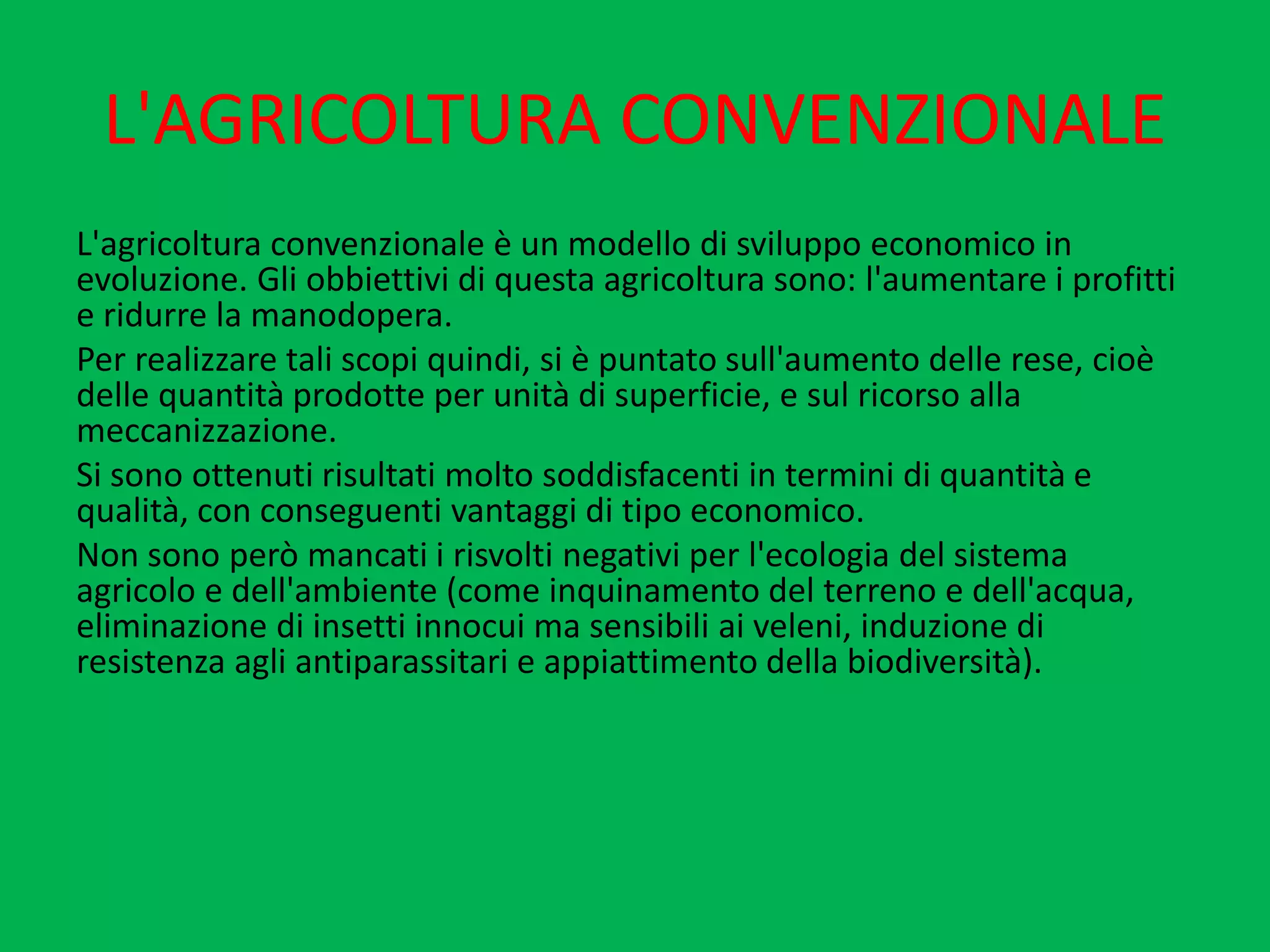 Tipologie e metodi di agricoltura | PPTX