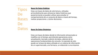 Tipos de base de datos | PPTX