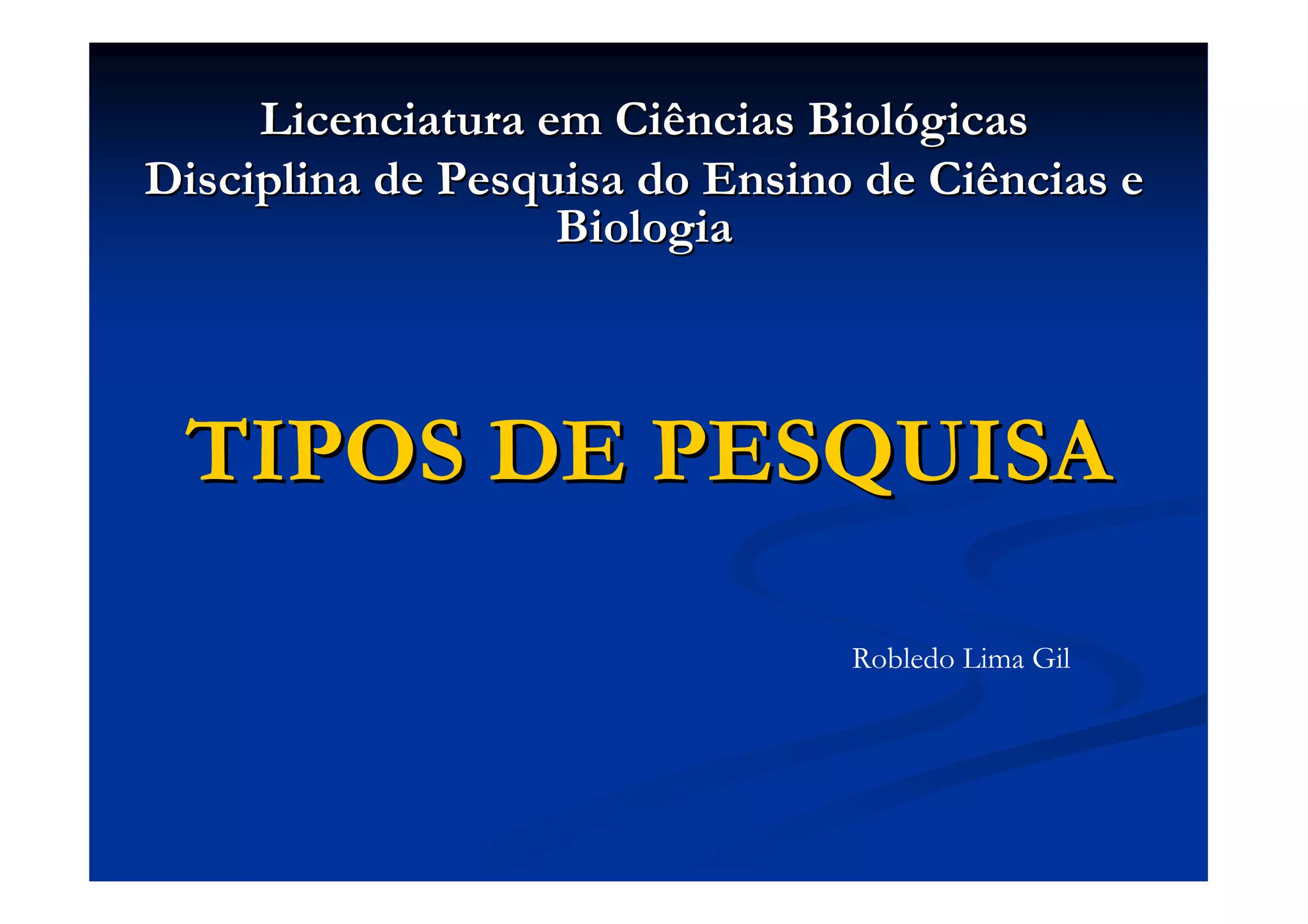 Tipos de-pesquisa | PDF