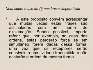 Tipos e Formas de frase | PPT