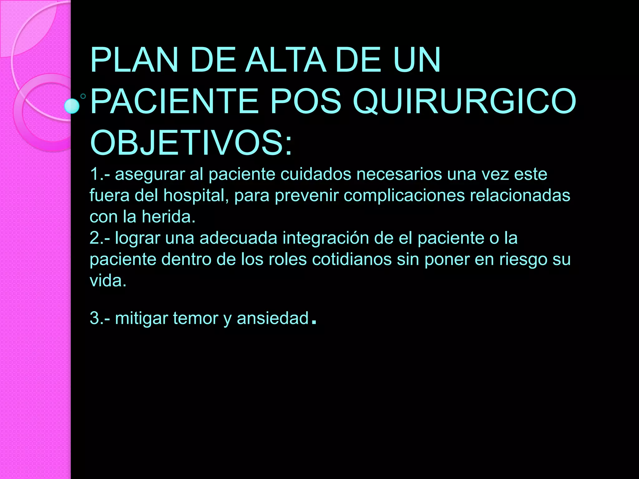 Tipos de alta hospitalaria | PPT