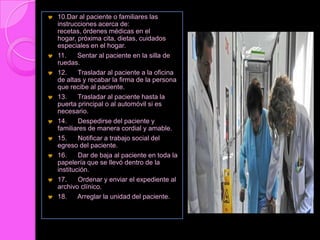 Tipos de alta hospitalaria | PPTX