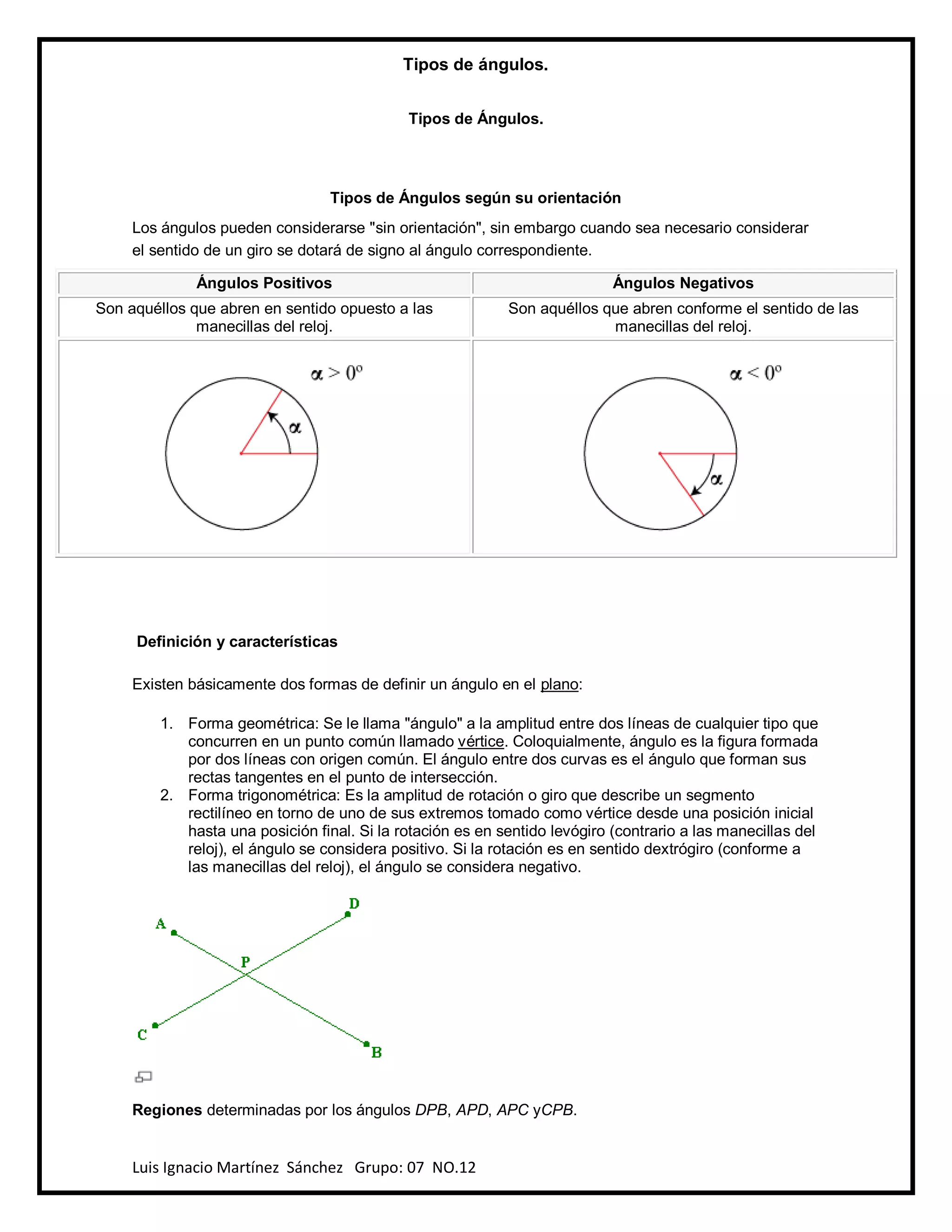 Tipos de angulos | PDF
