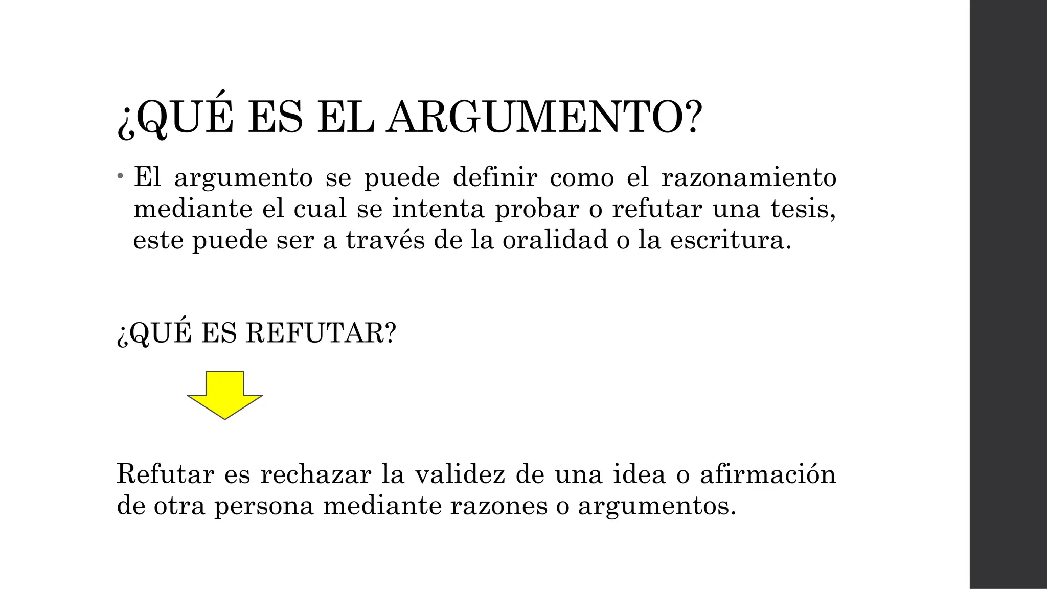 Tipos de argumentos para un debate escolar | PPTX | Educational ...