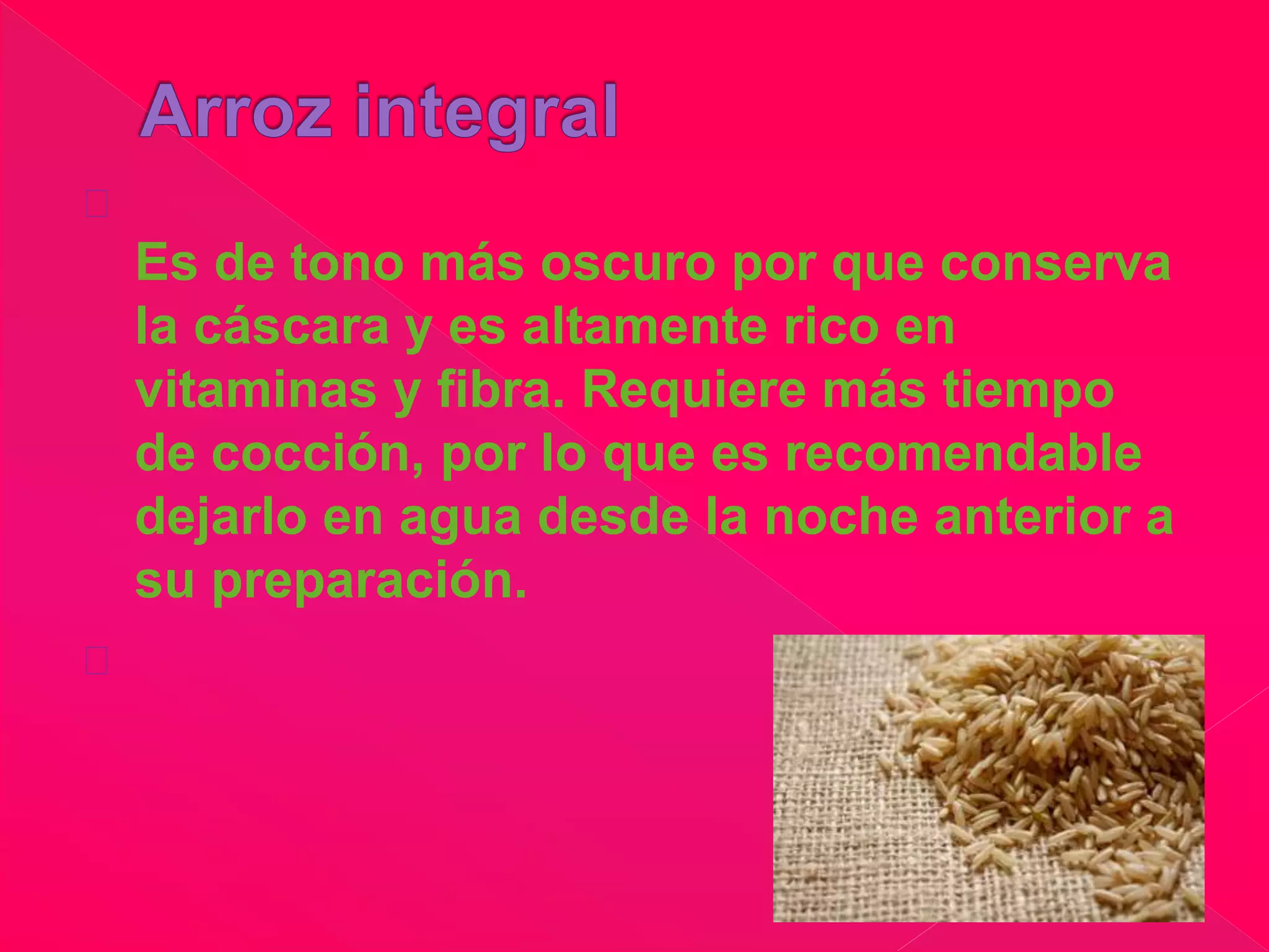 Tipos De Arroz Y Geneticamente Modificado Ppt