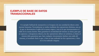 TIPOS DE BASE DE DATOS | PPTX