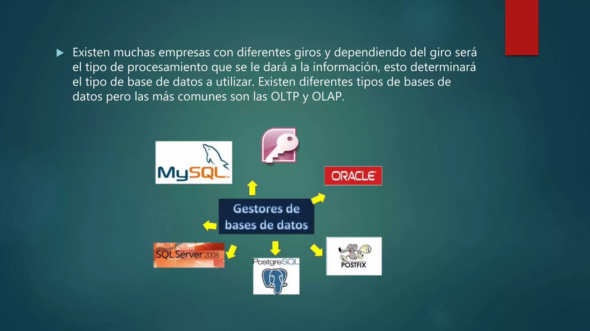 Tipos De Bases De Datos Ppt 5781