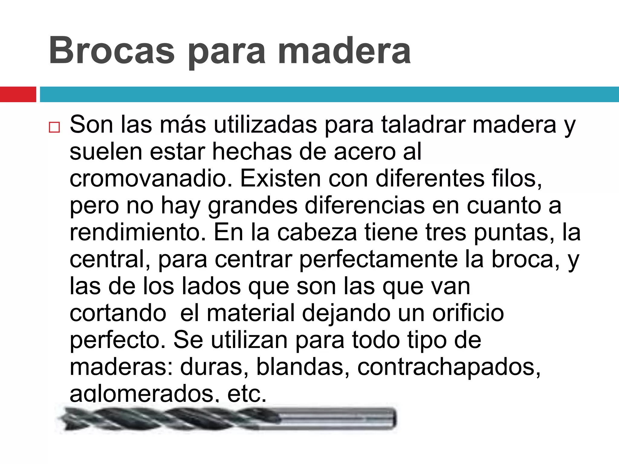 Tipos de brocas | PPTX