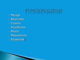 Tipos de buques y su clasificacion | PPTX