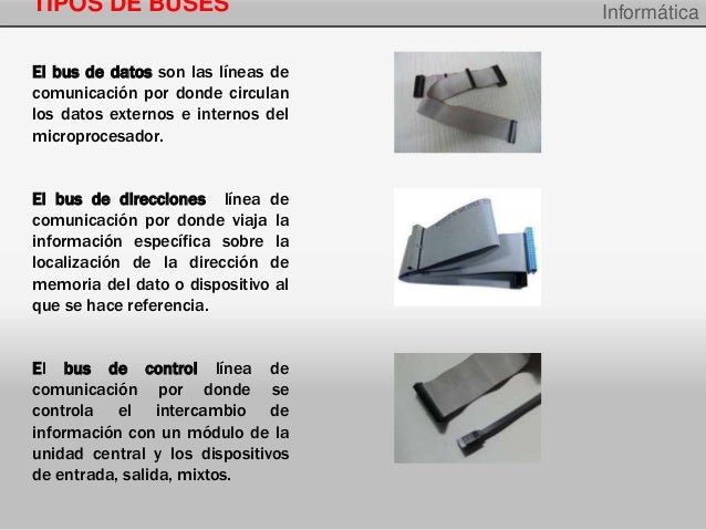 Tipos de buses y microprocesadores