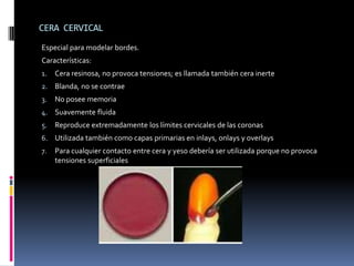 Tipos de cera | PPTX