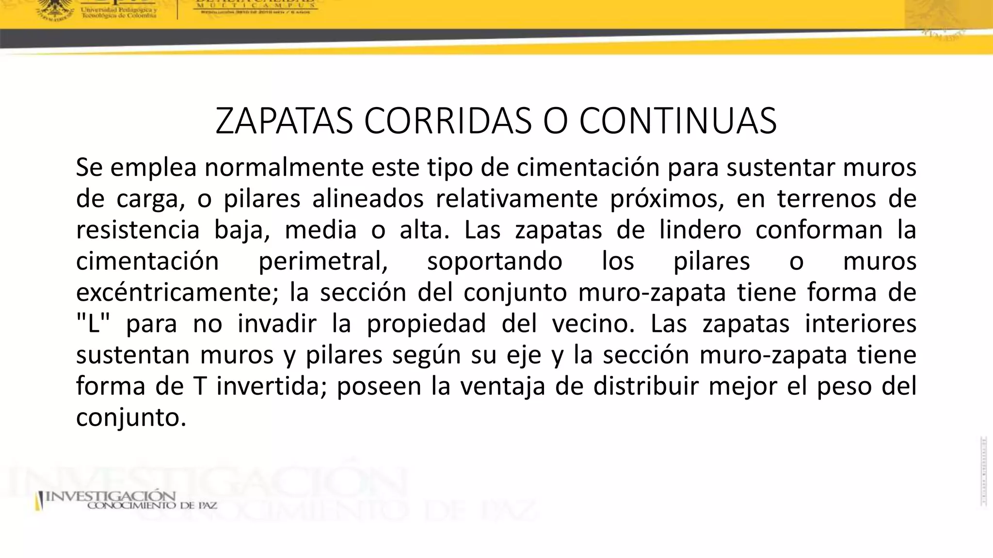Tipos de cimentaciones | PPTX