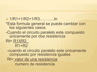 Tipos de circuitos eléctricos | PPTX