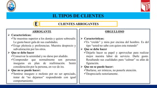 TIPOS DE CLIENTE | PPTX