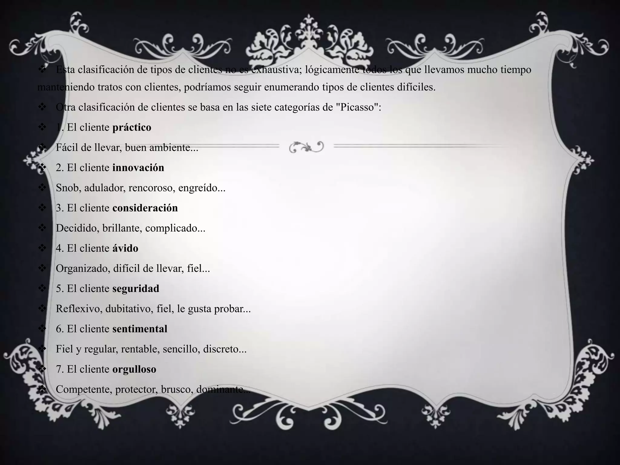Tipos de clientes | PPTX