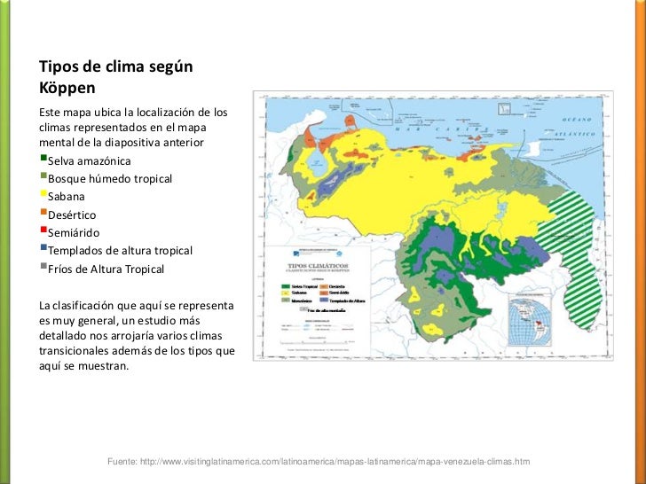 Mapa de venezuela climatico - Imagui
