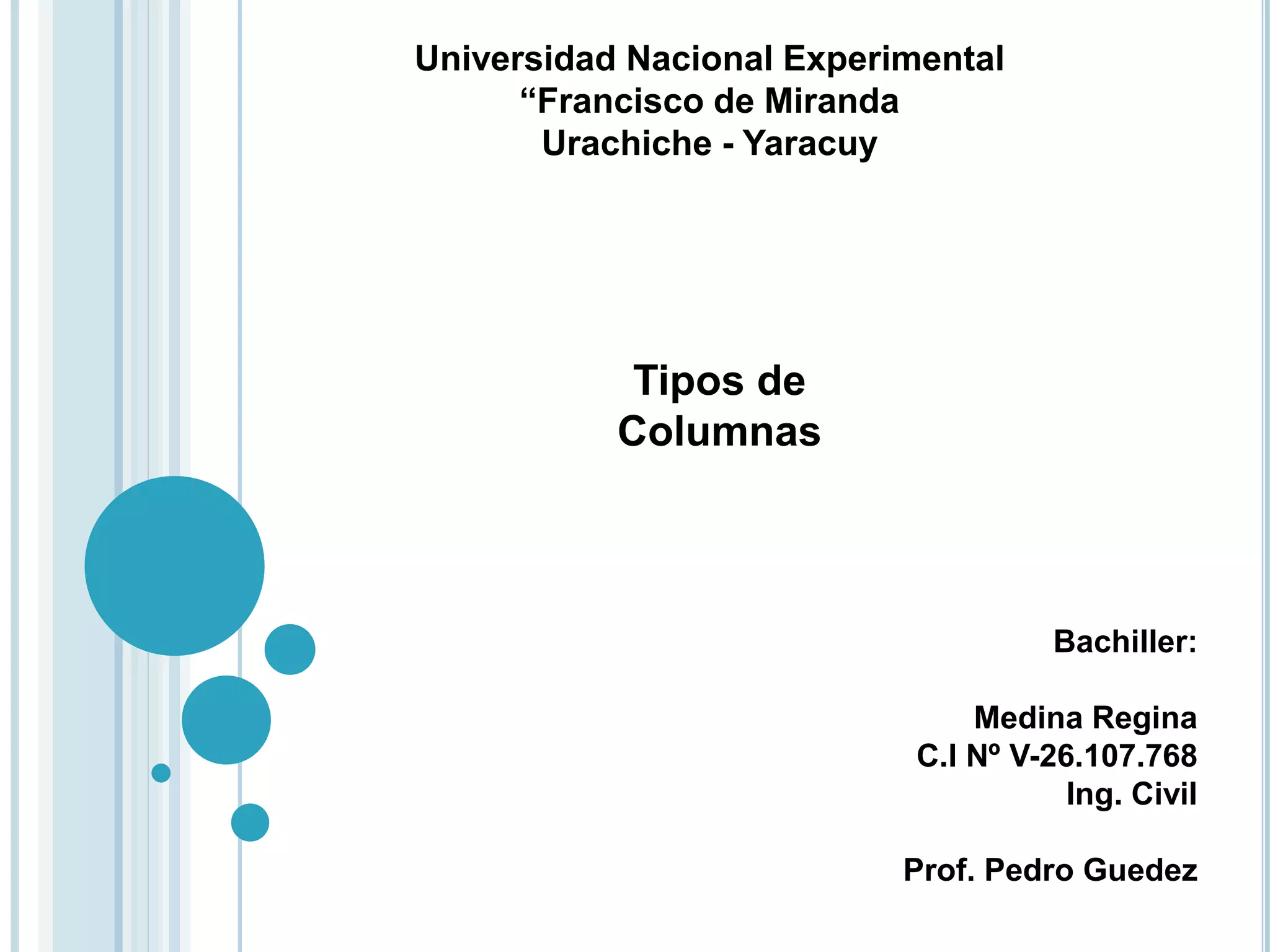 Tipos de columnas | PPTX