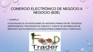 Tipos de comercio electronico | PPTX
