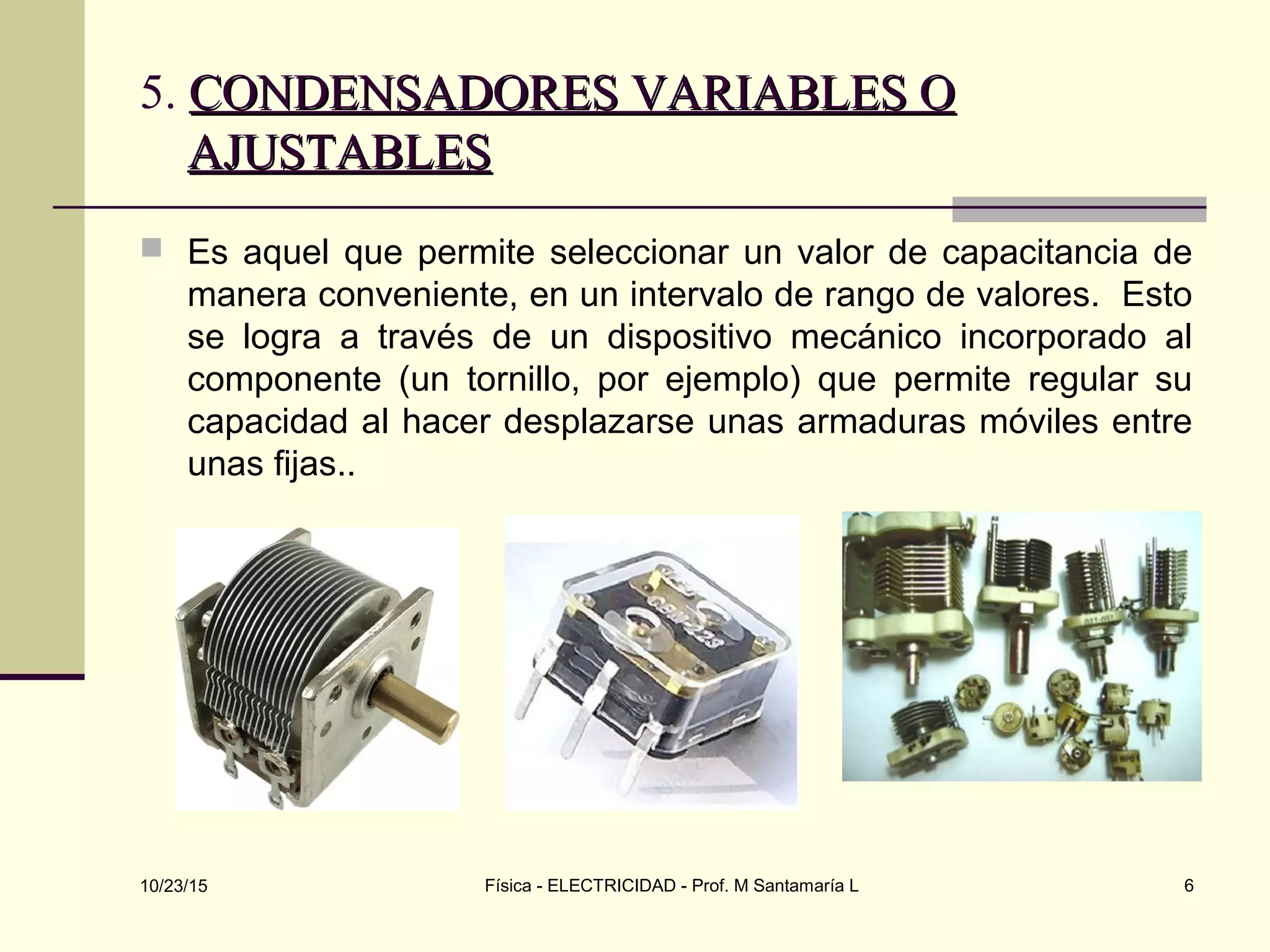 Tipos de condensadores | PPT