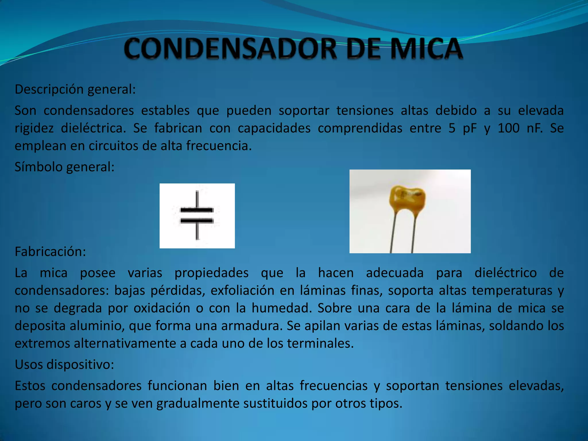 Tipos de condesandores | PPTX