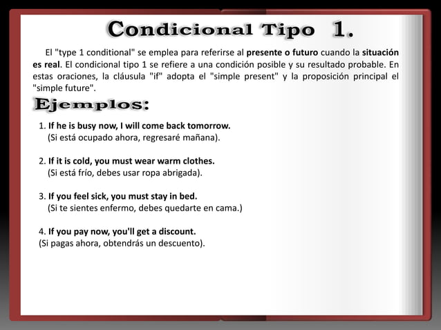 Tipos de condicionales | PPT