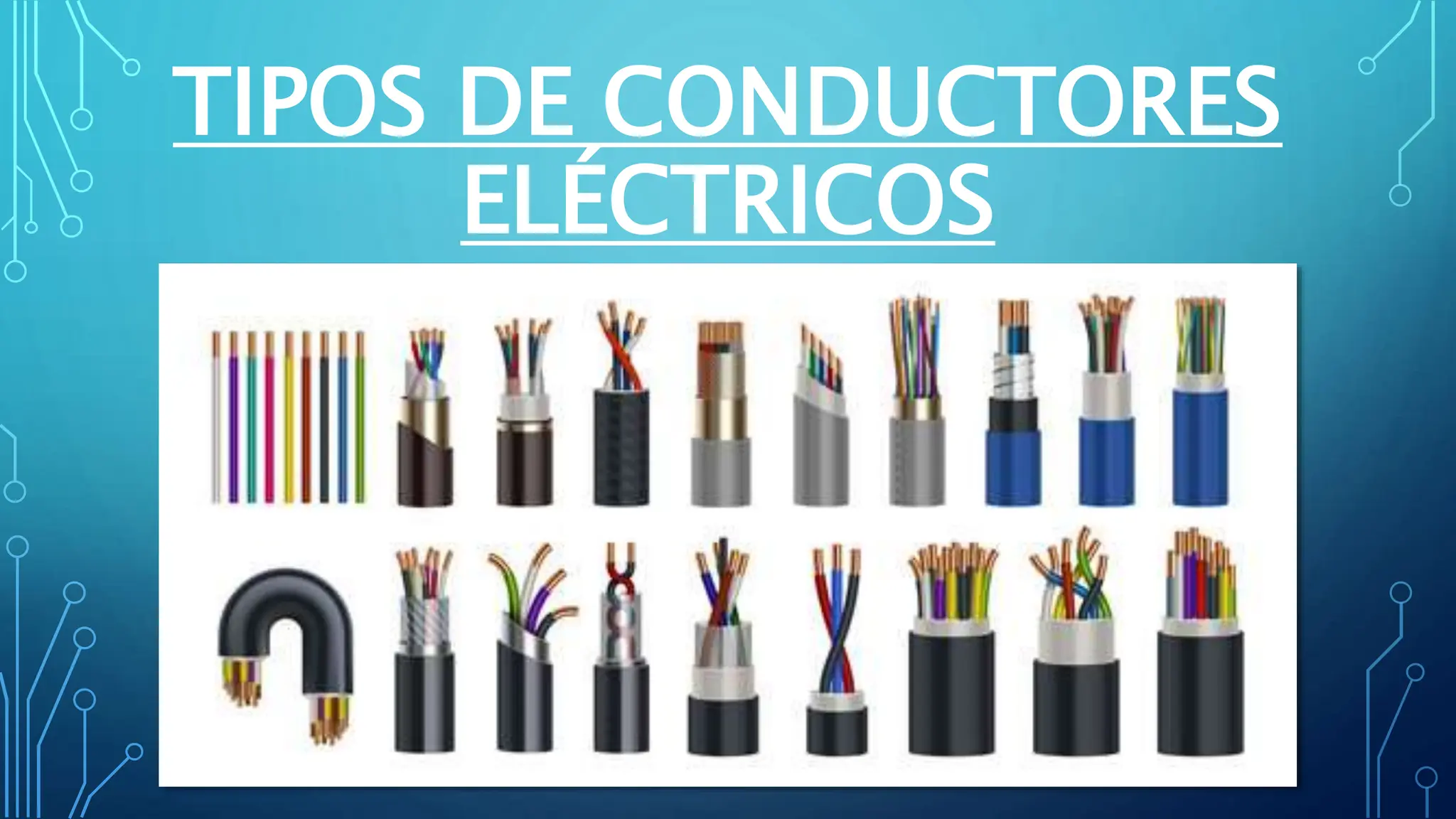 tipos de conductores electricos. | PPTX