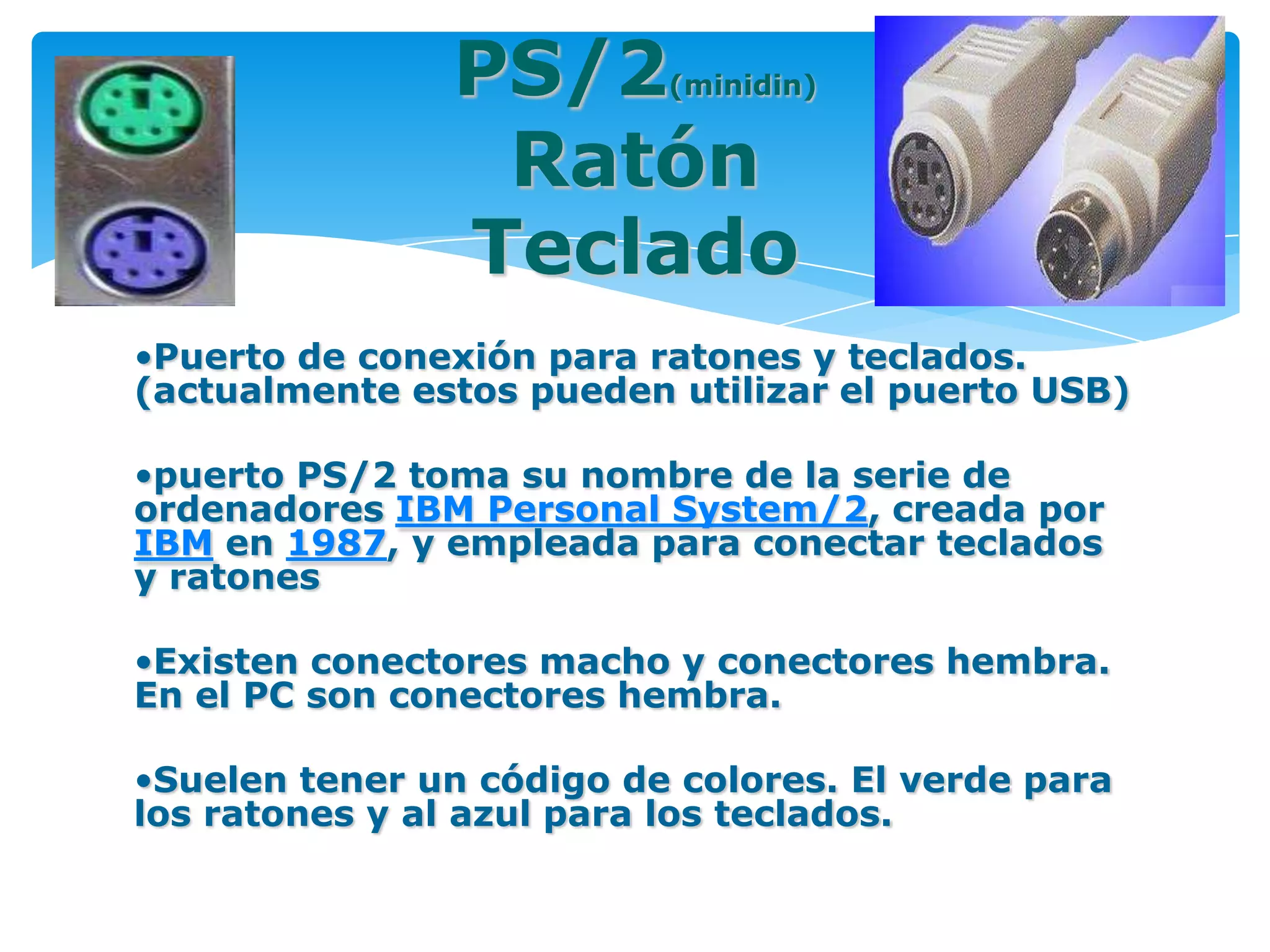 Tipos de conectores de pc | PPTX