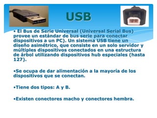 Tipos de conectores de pc | PPTX
