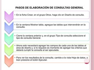 Tipos de consultas | PPTX