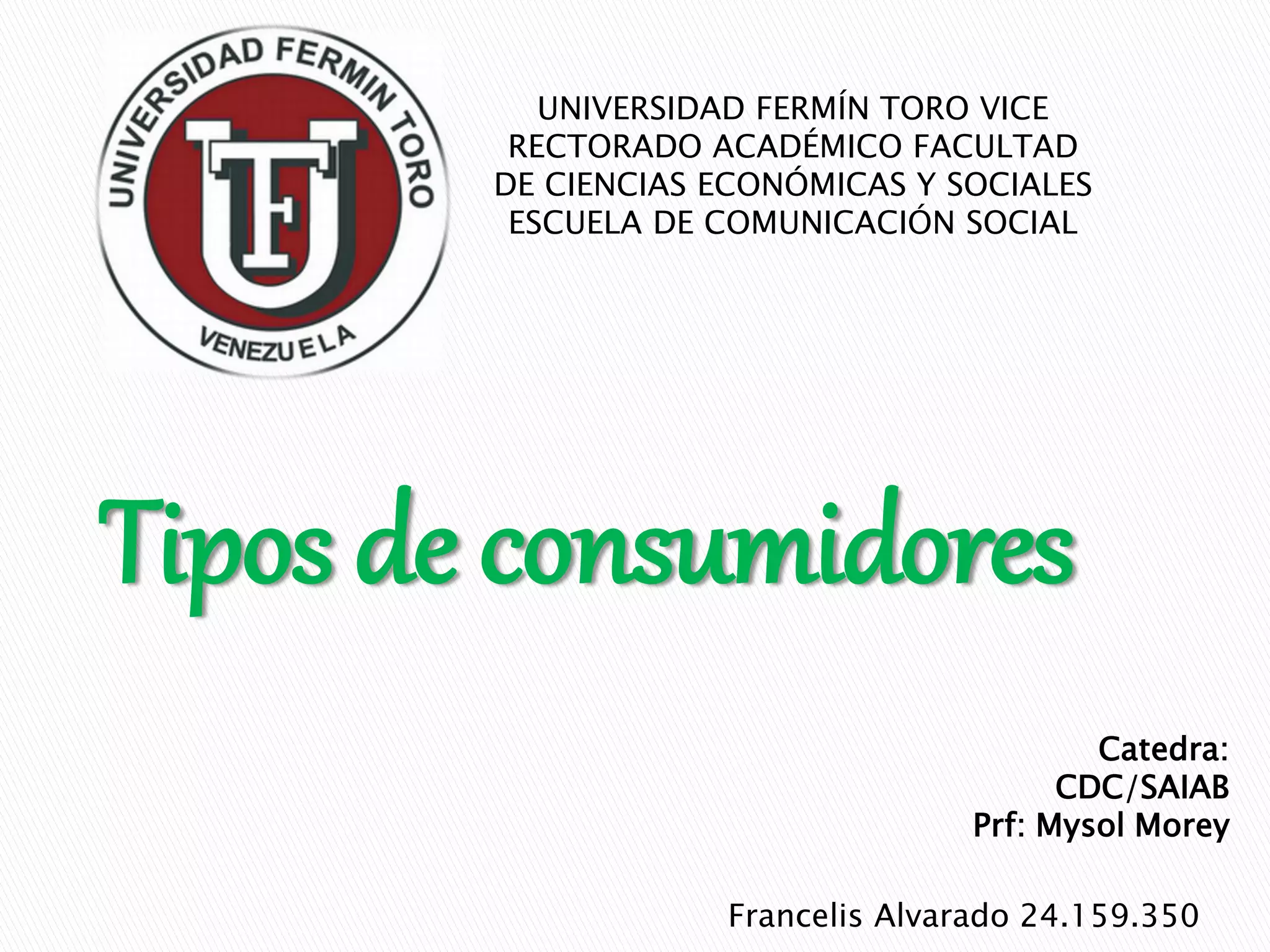 Tipos de consumidores | PDF