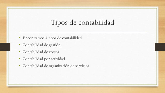 Tipos de contabilidad | PPTX