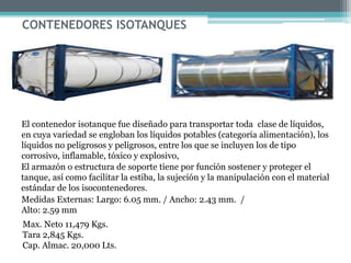 Tipos de contenedores y descripciones. | PPTX