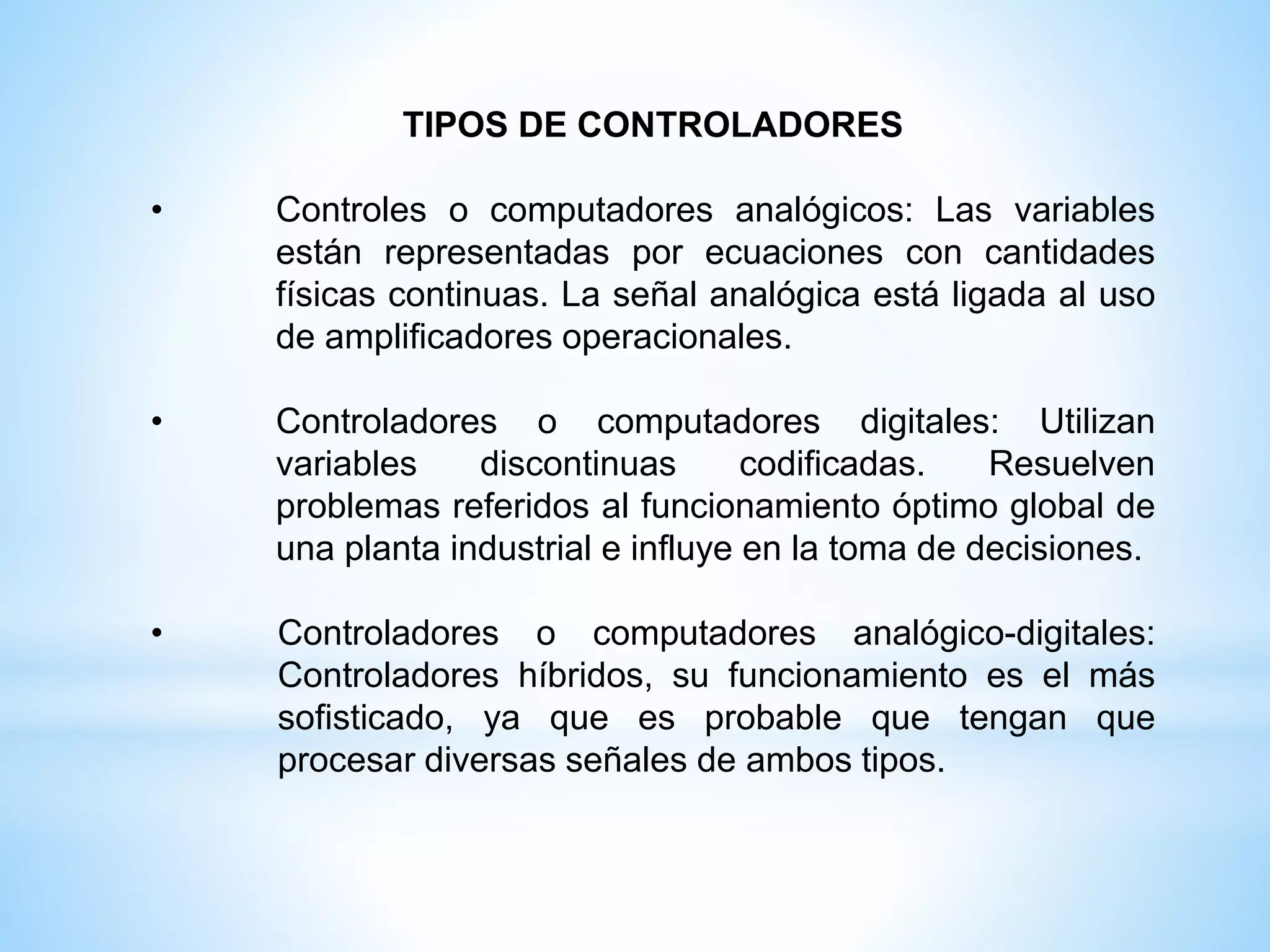 Tipos de controladores | PPTX