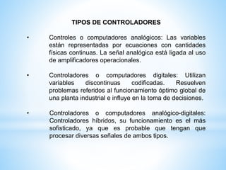Tipos de controladores | PPTX