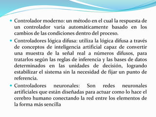 Tipos de controladores | PPTX