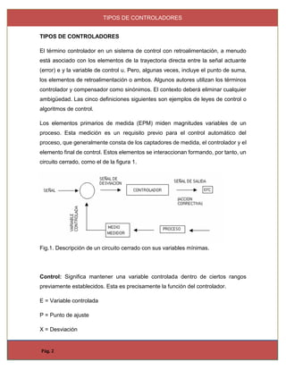 Tipos de controladores | PDF