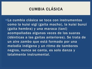 Tipos de cumbia. alejandro patrizio | PPT | Descarga Gratuita