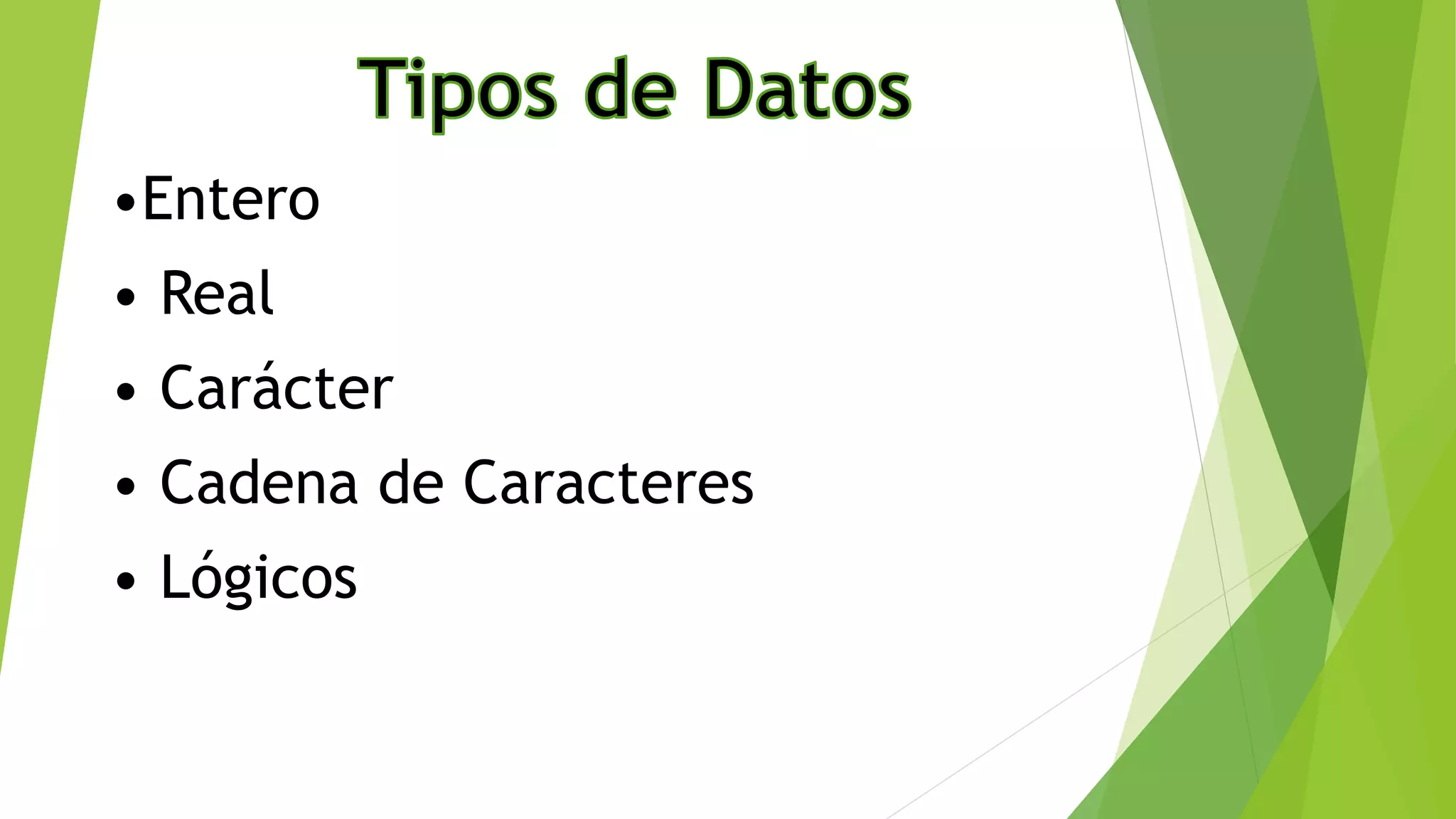 Tipos de datos | PPTX