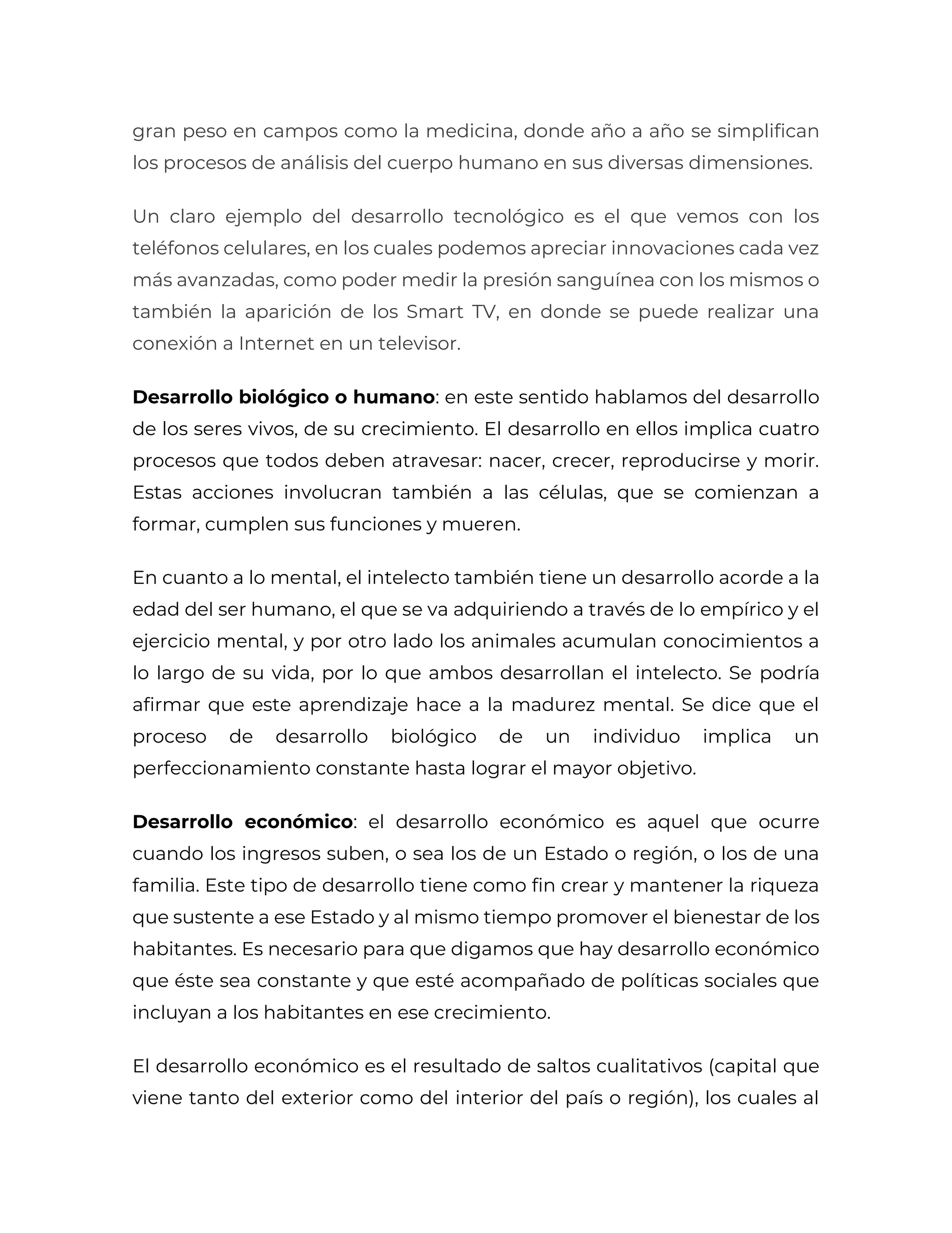 Tipos de desarrollo | PDF