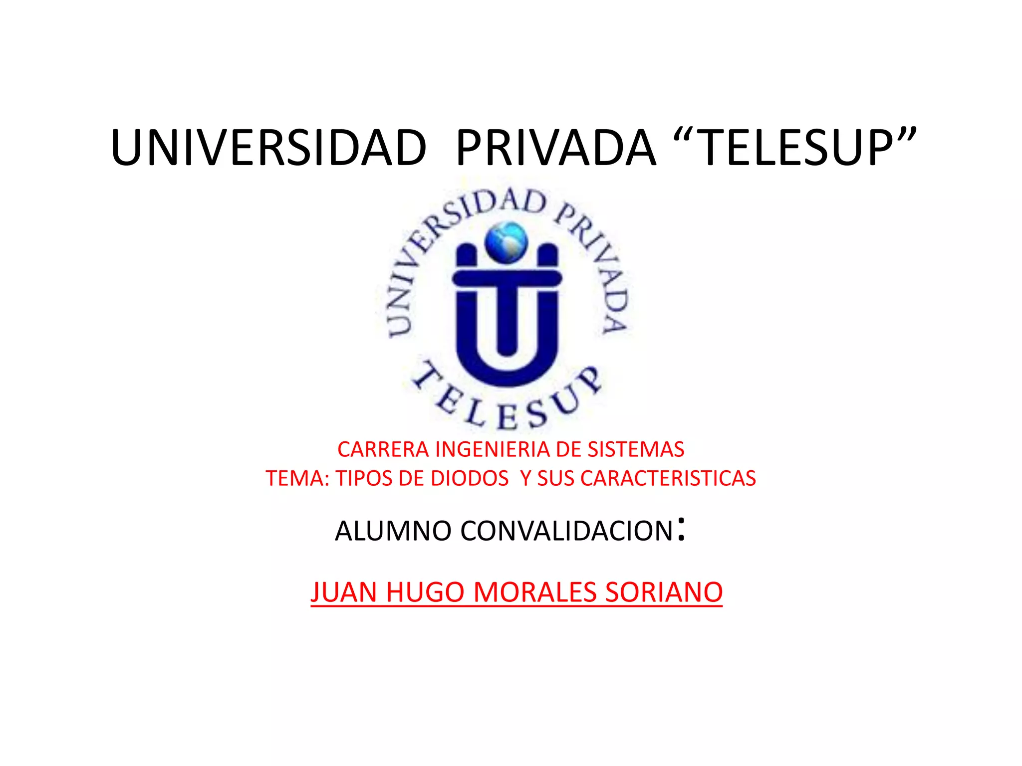 Tipos de diodos y sus caracteristicas | PPTX