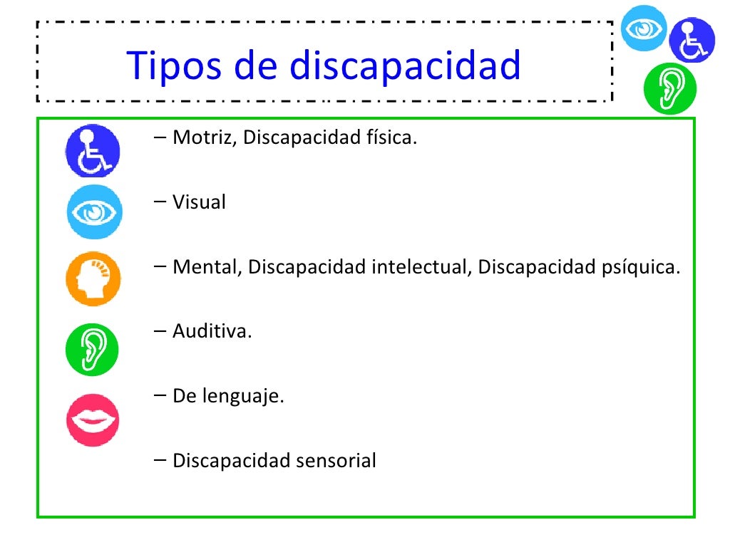 Tipos De Discapacidad
